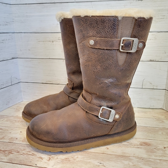 UGG | Shoes | Ugg Australia Kensington Brown Tall Boots 969 | Poshmark